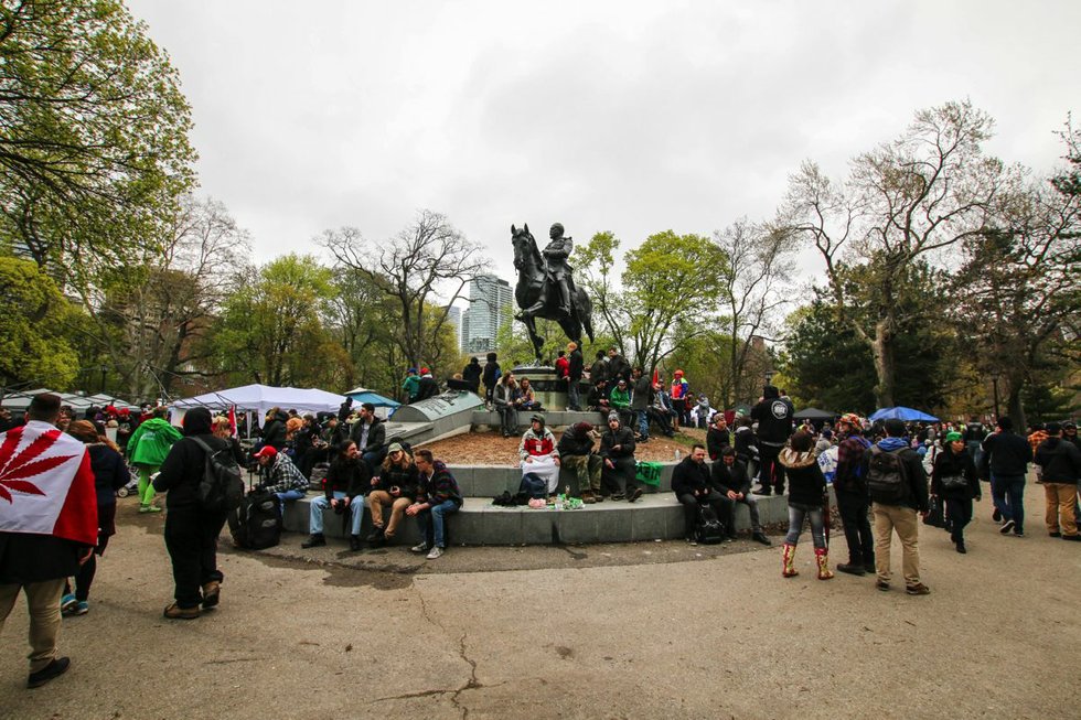 Why marijuana activists are still marching after Trudeau's legalization ...