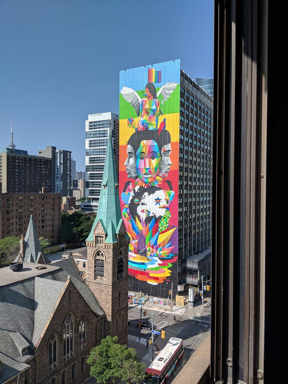 Okuda San Miguel's Equilibrium brightens Toronto's skyline - NOW Magazine