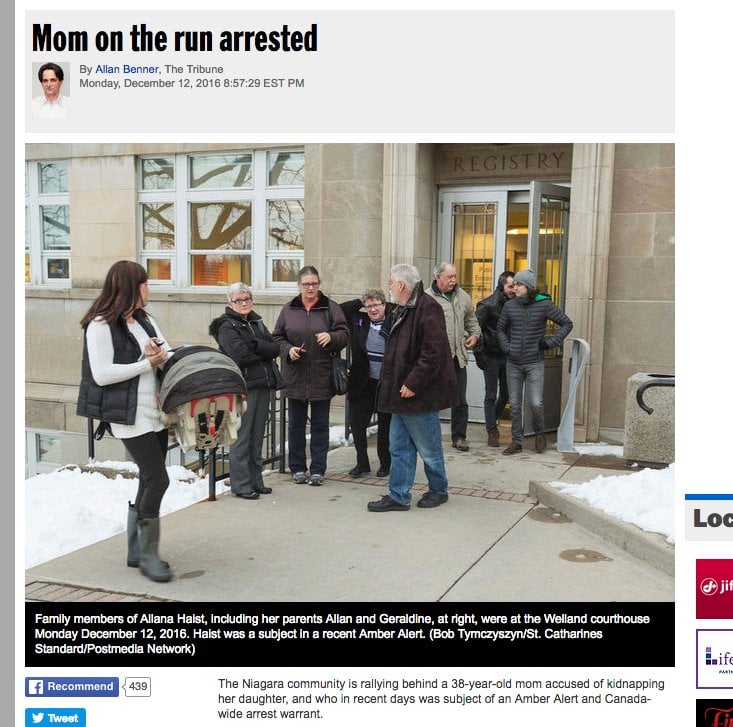 Custody battle travels from Egypt to Welland, Ontario and back again ...