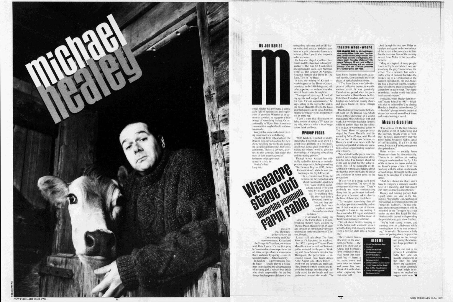 40 at 40: Michael Healey on his 22-year-old classic - NOW Toronto