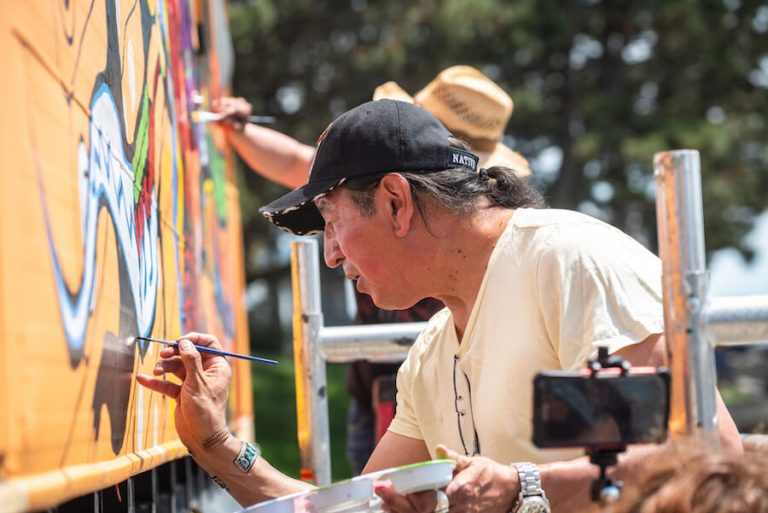 Muralist Philip Cote is painting Indigenous stories all over Toronto