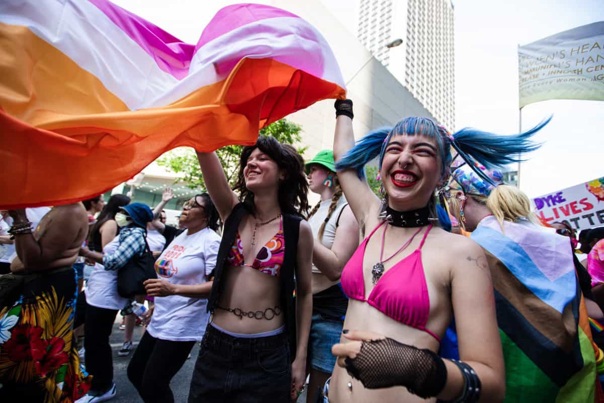 Pride Toronto 2022 in photos: Dyke March wears its pro-choice colours