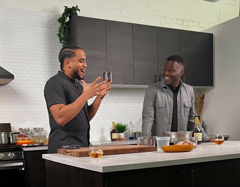 Making Hennessy mango BBQ chicken wings with ‘Top Chef Canada’ winner ...