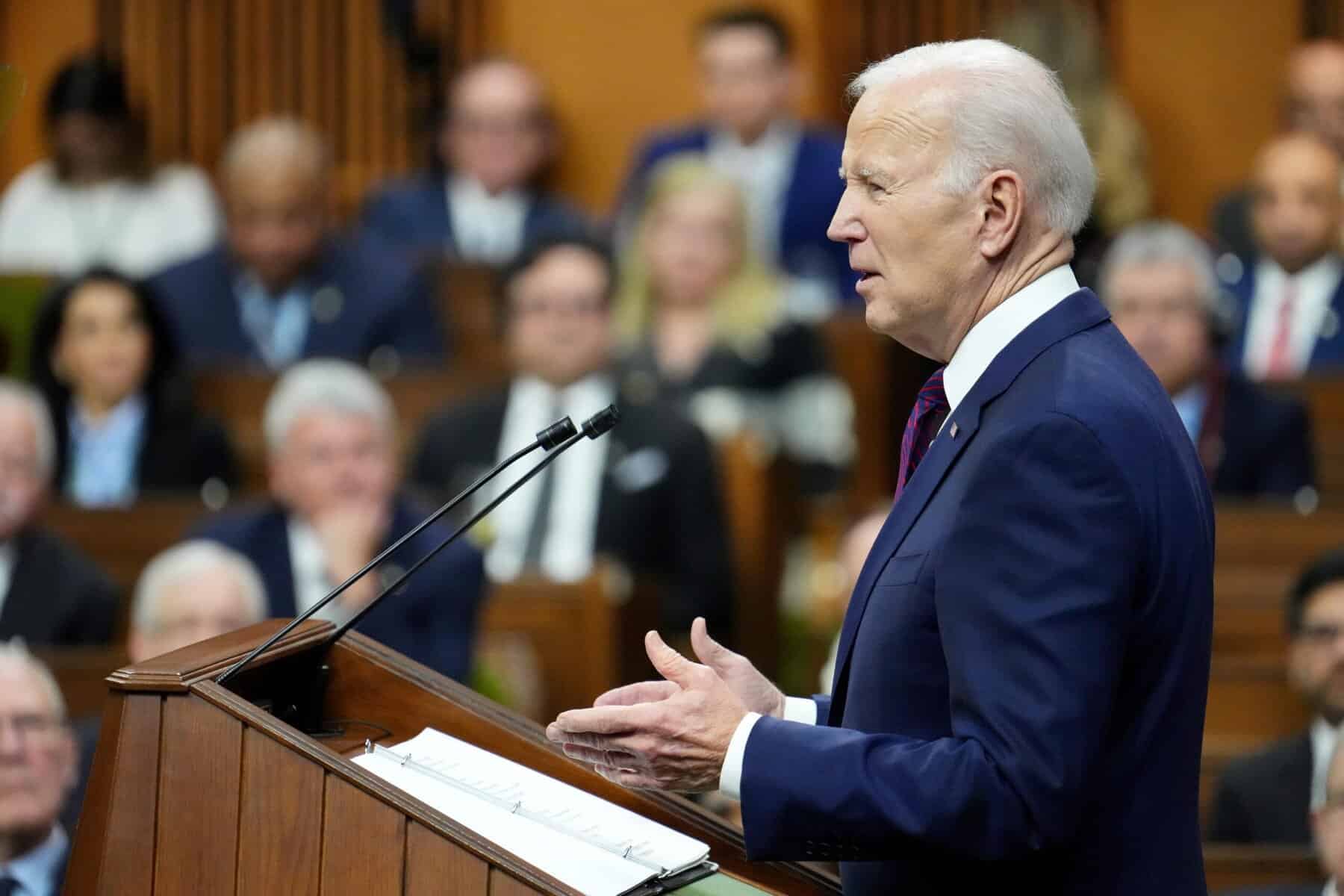 U.S. President Biden gave Conservatives the side-eye for not standing ...