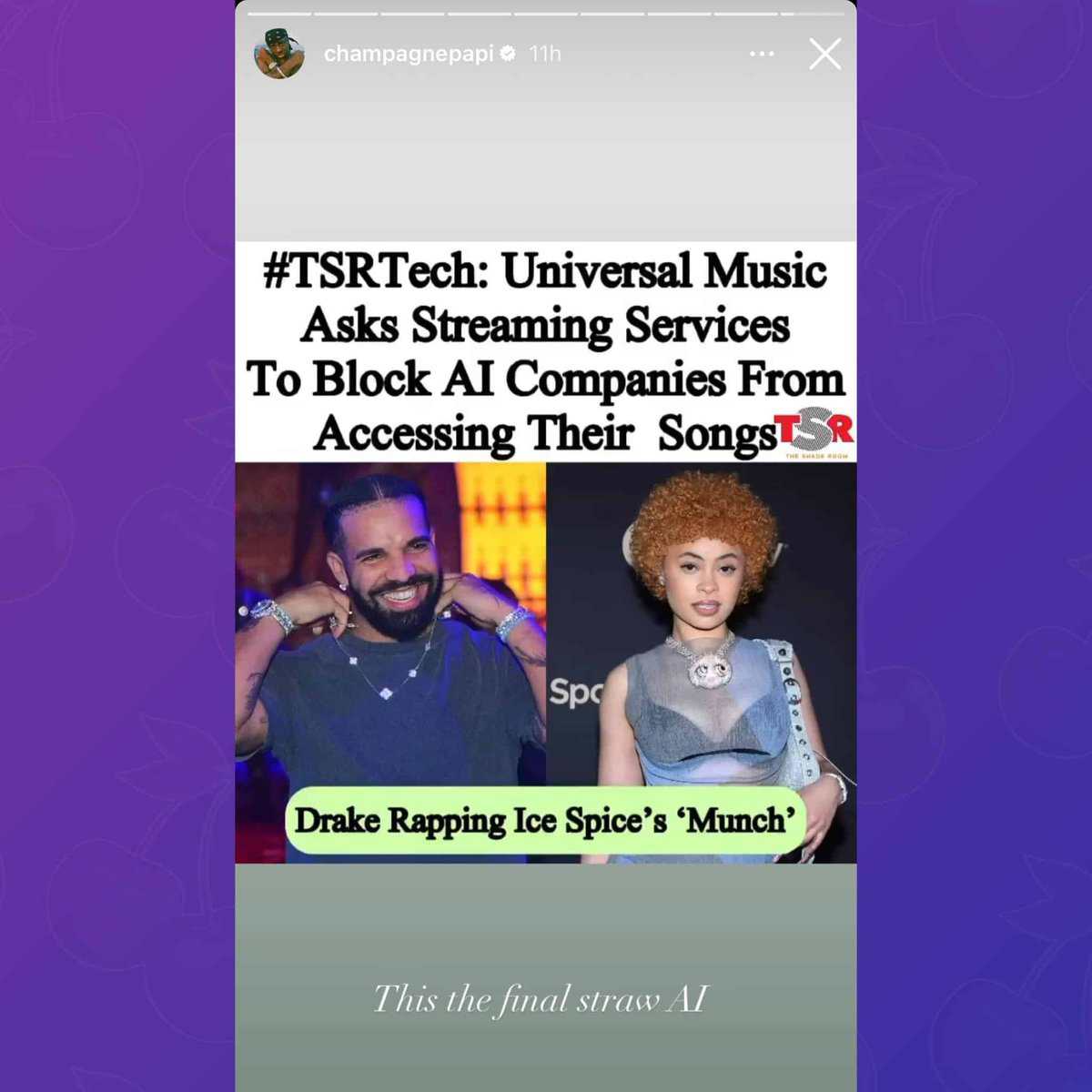 Streaming services remove Drake and The Weeknd AI song due to copyright ...