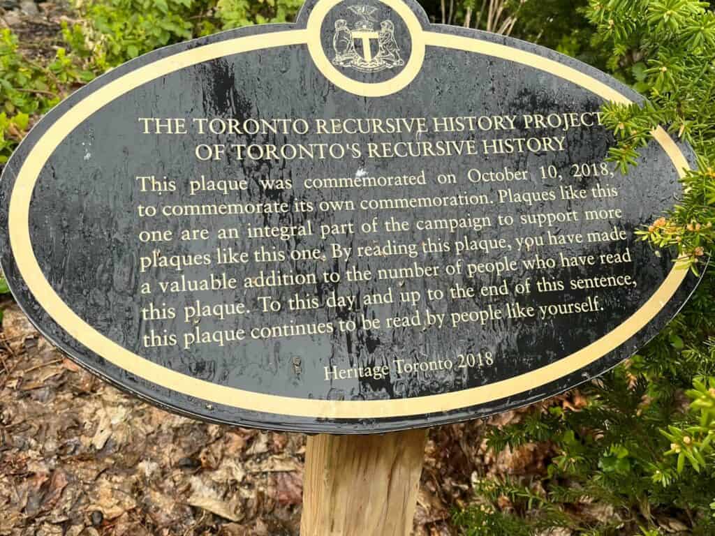 People are obsessed with this quirky plaque in Toronto that just sits ...