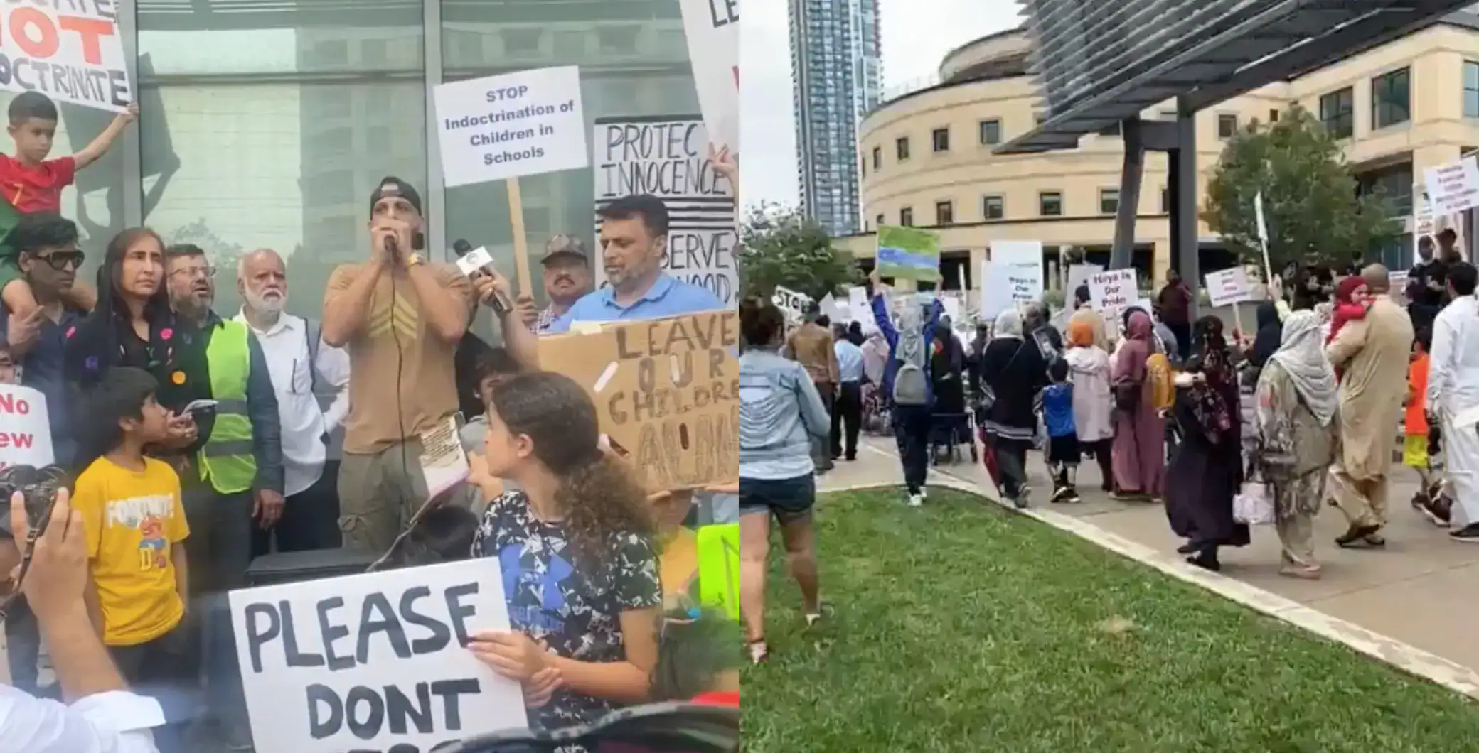 Anti-Pride rally held in Mississauga to protest 2SLGBTQ+ education in ...