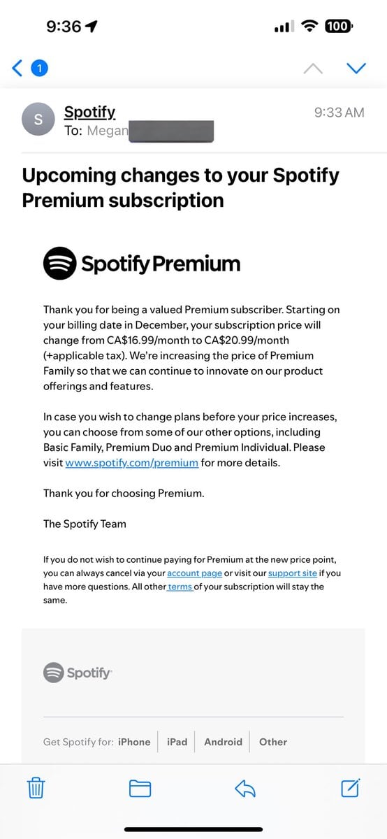 Spotify Canada to increase subscription prices in December - NOW Toronto