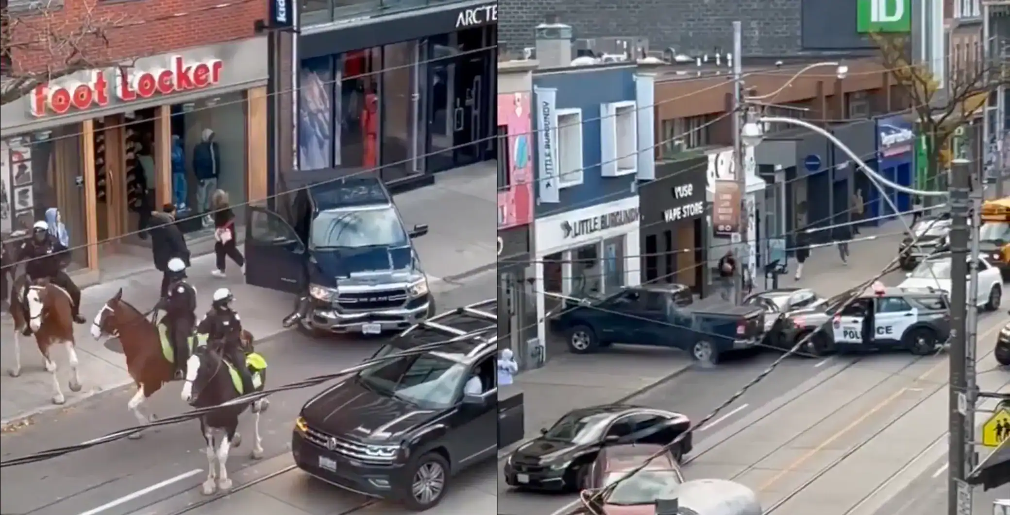 VIDEO: Two suspects charged in Toronto crash that left an officer and ...