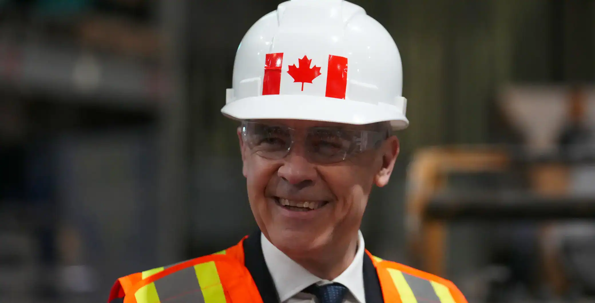 Carney campaign visits steel plant as he vows to fight Trump tariffs ...