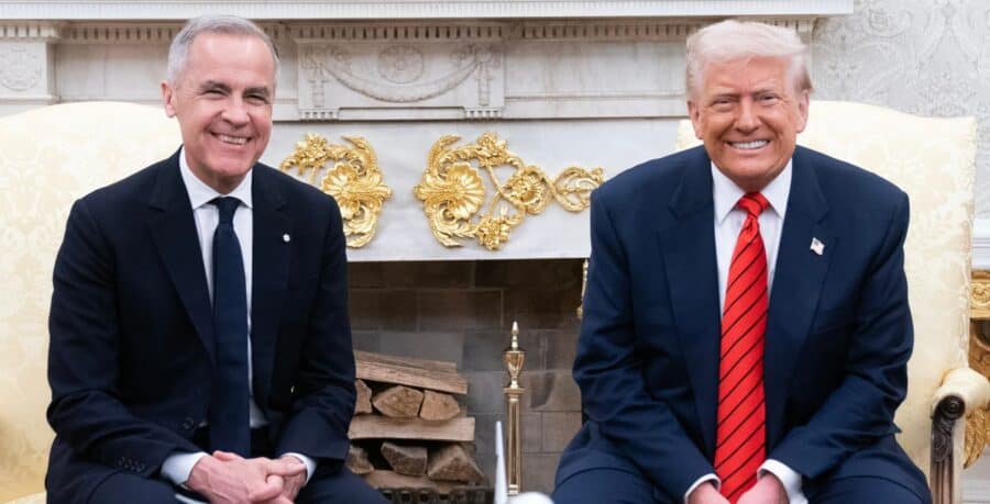 Carney campaign visits steel plant as he vows to fight Trump tariffs ...